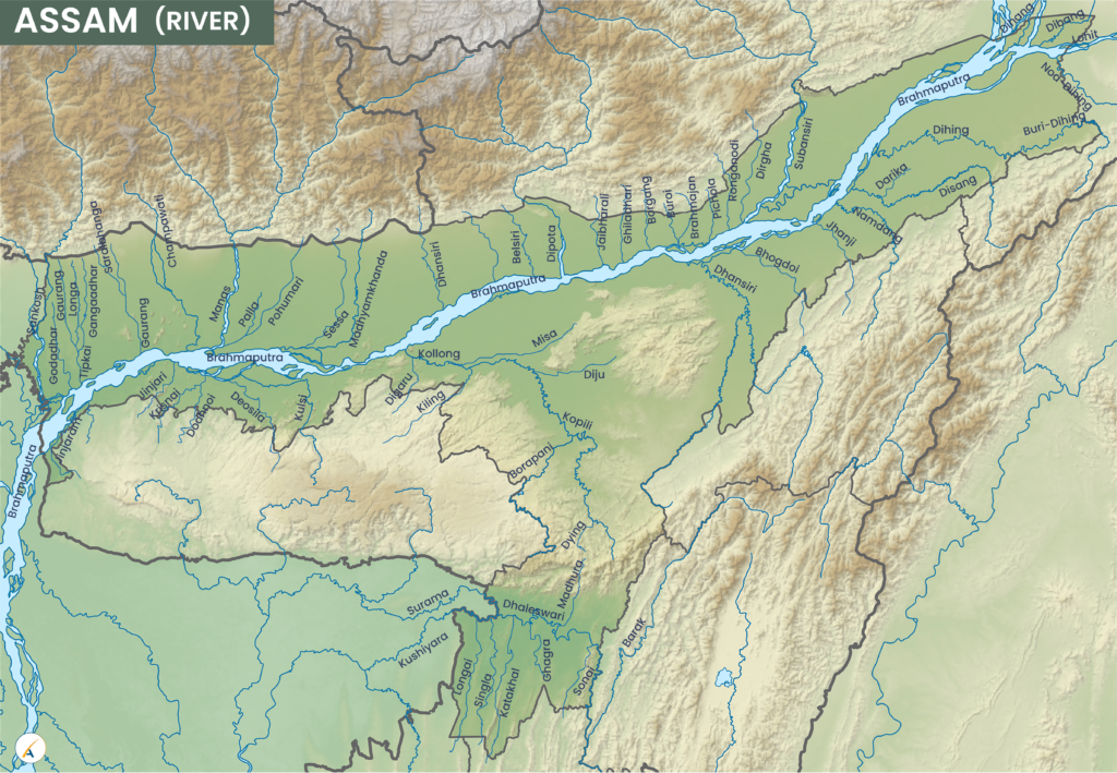 Assam Map Upsc